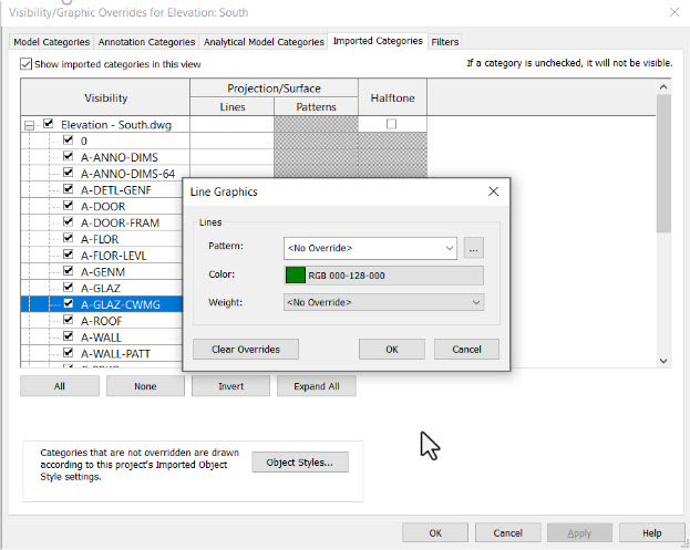Repeat for the other layers that need to be changed, then click OK to close the Visibility ...